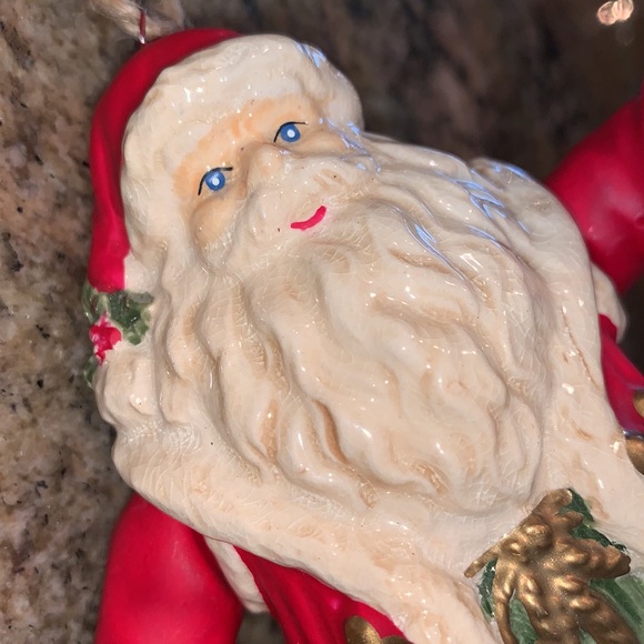 Holiday | Ceramic Jointed Santa Ornament | Poshmark